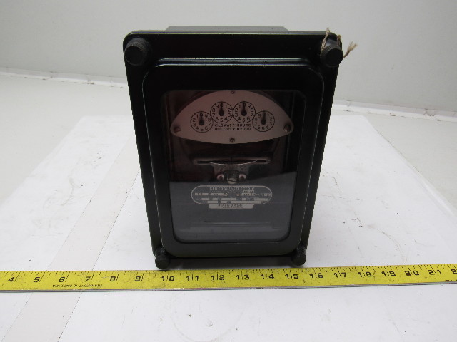 General Electric Type IS 12 Vintage Watthour Meter 120V 2.5A 2 Wire 1Ph ...