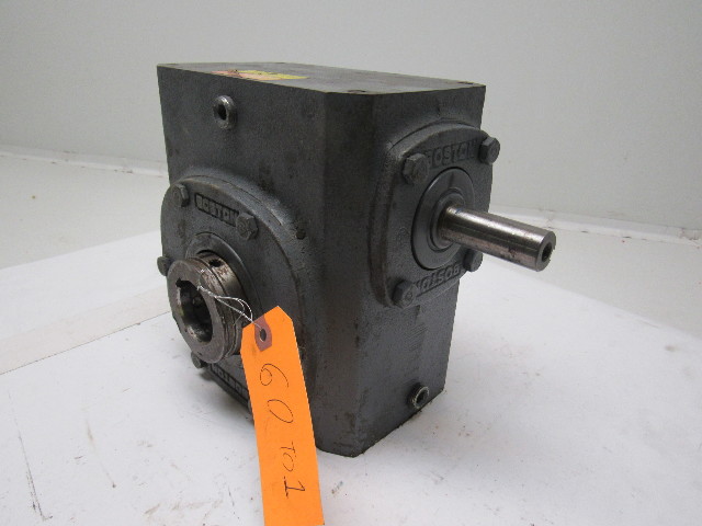 Boston Gear Series 100 Gear Box Speed Reducer Hollow Shaft 60:1 Ratio ...