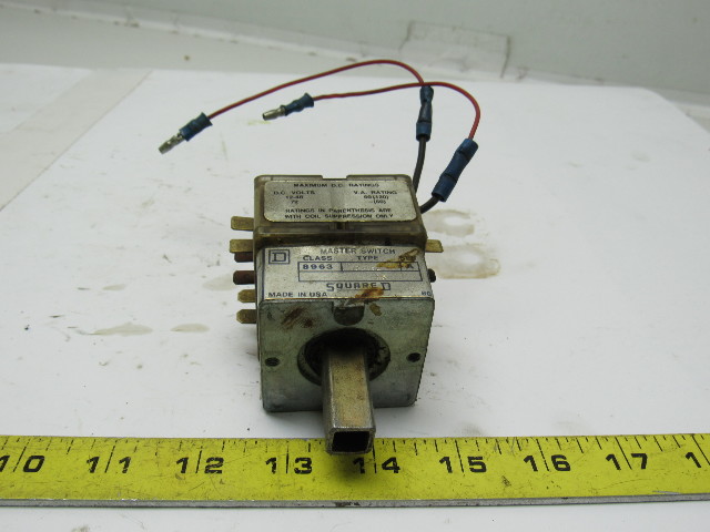 Square D 8963 H031S2 Master Switch 12-48VDC Removed from a Clark NP20 ...