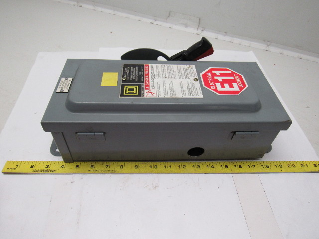 Square D HU361AWKEI Non-Fusible Disconnect Switch 30Amp 50/60HZ 3 Pole ...