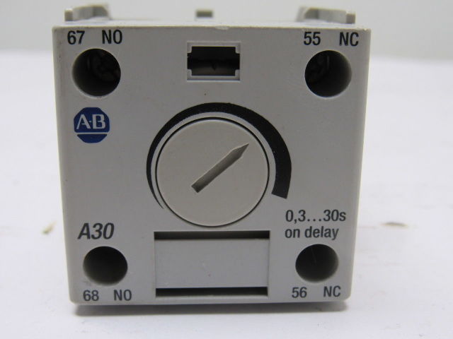 A-B Allen Bradley 100-FPT Ser A Auxiliary Timing Delay Module 690V 10A ...