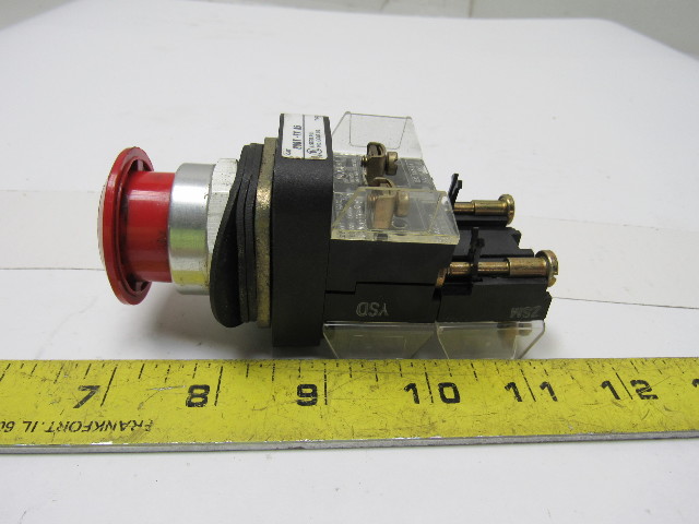 Allen Bradley 800T-FX A5 Ser. T Push Pull N/C E-Stop 2 Position Switch Mushroom | Bullseye ...