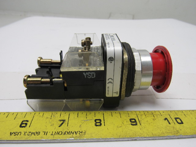 Allen Bradley 800T-FX A5 Ser. T Push Pull N/C E-Stop 2 Position Switch ...