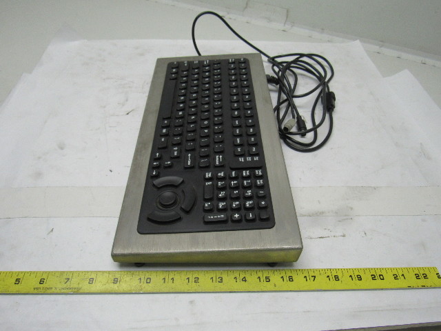 Texas Industrial Peripherals DT-5K-PS/2 Keyboard Spill Proof Stainless ...