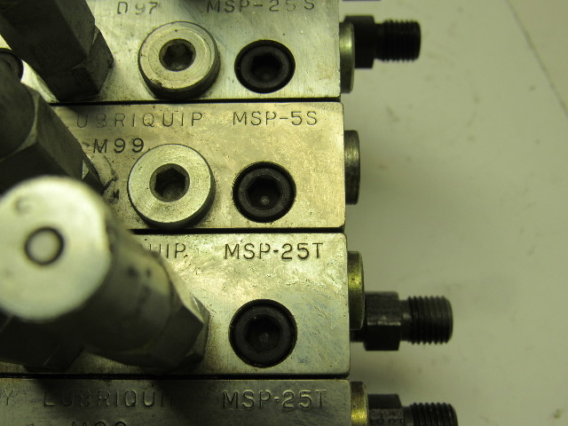 Lubriquip MSP-25T MSP-25S Trabon Modular Lubrication Divider Valve ...