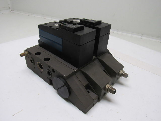 Rexroth Mecman 261-208-110-0 5/2 Pneumatic Valve 24V DC Solenoid ...