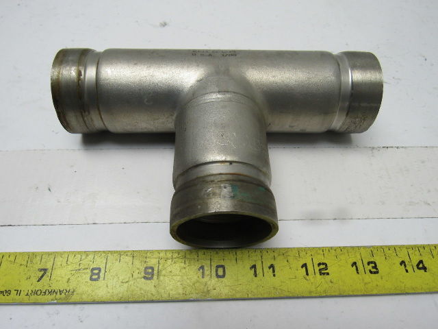 Victaulic CR304/304L-W-S9 1-1/2" Stainless Steel Grooved End Tee Sch ...