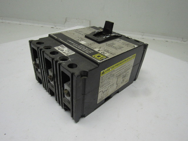 Square D FAL36070 Type S2 600VAC 250VDC 70 Amp 3 Pole Breaker Lot Of 3 ...