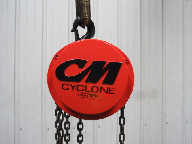 CM Model S 1 Ton Manual Chain Fall Hoist 12' Lift w/Load Limiter Tested ...