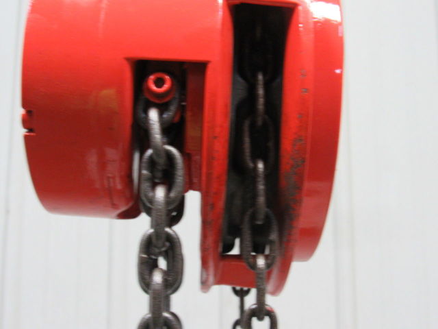 CM Model S 1 Ton Manual Chain Fall Hoist 12' Lift w/Load Limiter Tested ...