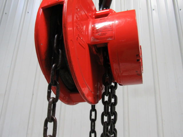 CM Model S 1 Ton Manual Chain Fall Hoist 12' Lift w/Load Limiter Tested ...