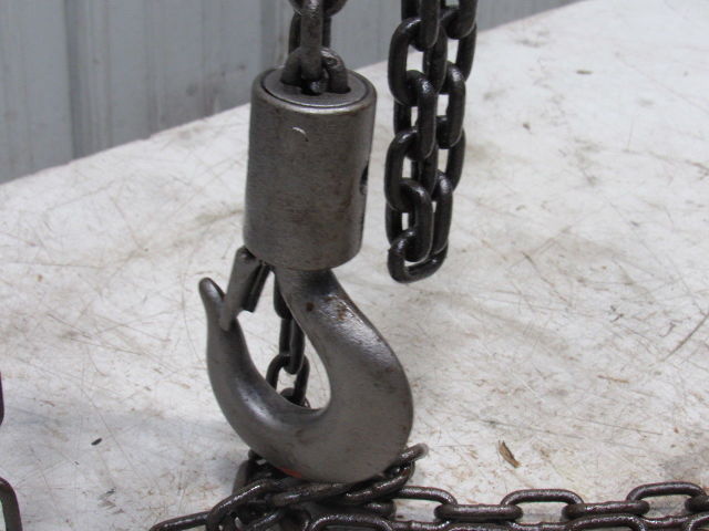 CM Model S 1 Ton Manual Chain Fall Hoist 12' Lift w/Load Limiter Tested ...