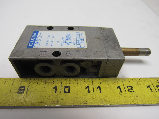 Festo MFH-5-1/8 Type 9982 5/2 Way Solenoid Operated Valve Body 1/8 ...