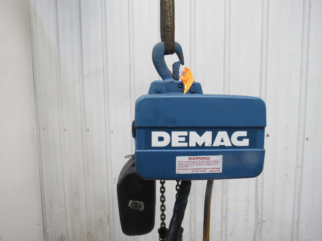 Demag DKUN 5-500 KV1 F4 2200Lb Electric Hoist 13' Lift 460V 2 Speed ...