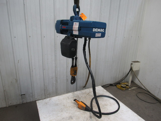 Demag DKUN 5-500 KV1 F4 2200Lb Electric Hoist 13' Lift 460V 2 Speed ...