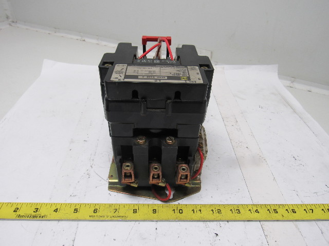 Square D 8563 Size 3 Magnetic Motor Starter 240V Coil 50Hp 600V Max ...