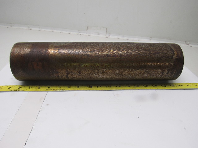 17-1/2" x 5" Steel Flat Face Steel Conveyor Roller 1-1/4" Hex Hollow ...