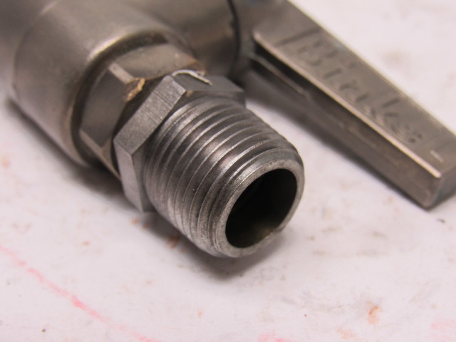 Binks 1/4" NPT Pneumatic 1/4 Turn Inline Shut Off Ball Valve | Bullseye ...