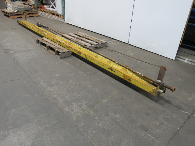 Wall-Mount Overbraced Tie-Rod Jib Crane 17' Span 3-1/2" x 6" Beam ...