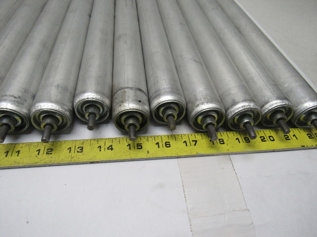 1-3/8" Dia Conveyor Roller Aluminum For 22" Between Frame Lot of 16 ...