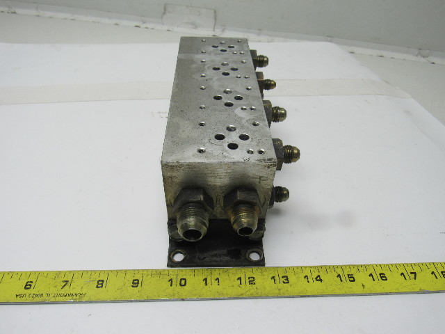 Daman AD03P042S Aluminum Manifold Block 4 station | Bullseye Industrial ...