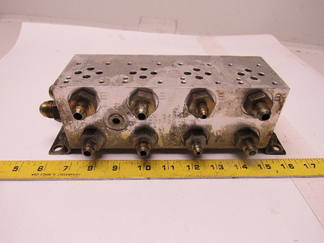 Daman AD03P042S Aluminum Manifold Block 4 station | Bullseye Industrial ...