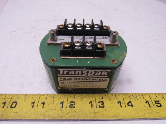 Transpak T723-000 Thermocouple Two Wire Transmitter 4-20mA | Bullseye ...