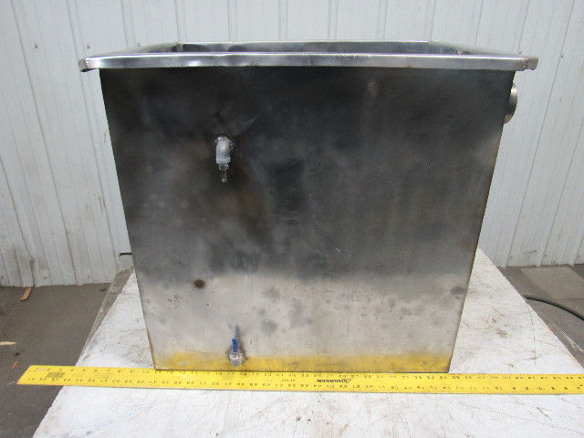 24"x18"x24" Custom Made Stainless Steel Fluid Holding Reclaiming Tank ...