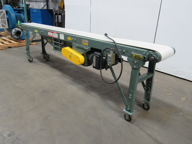 Hytrol Model TA 10' Slider Bed Conveyor 16" Bed 50-260 FPM 115V W ...