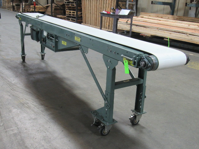 Hytrol Model TA 10' Slider Bed Conveyor 16" Bed 50-260 FPM 115V W ...