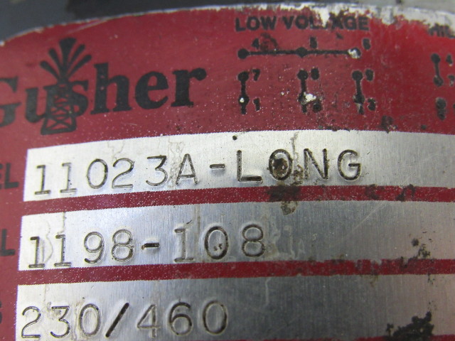 Gusher 11023A-LONG Coolant Pump 2HP 230/460V 3PH 3450 RPM 1-1/2" NPT ...