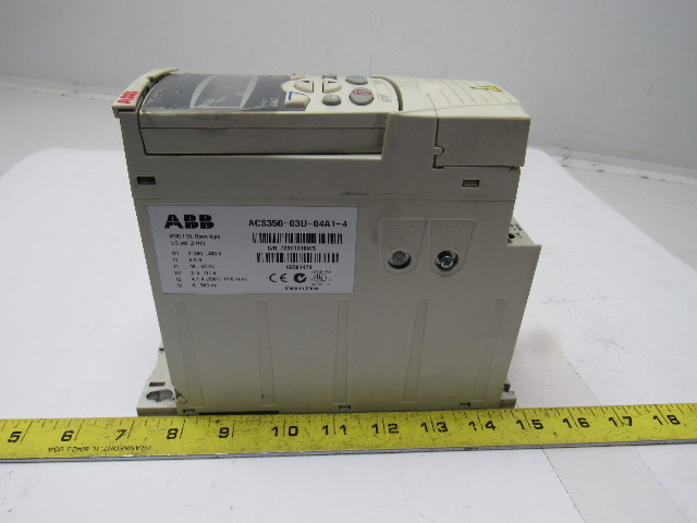 ABB ACS350-03U-04A1-4 2HP, 3-Phase, 380-480V, IP20, Variable Frequency ...