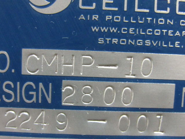 Ceilcote CMHP-10 Corrosion Resistant Fiberglass Blower 17" Diameter ...