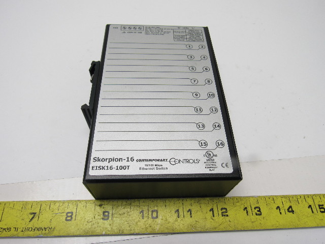 Contemporary Controls EISK16-100T Skorpion-16 16 Port Ethernet Switch ...