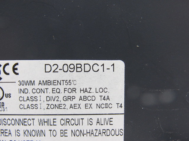 Automation Direct D2-09BDC1-1 12/24VDC PLC Power Supply 9 Slot Card ...