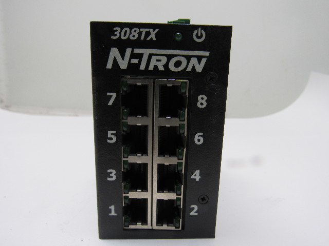 N-TRON 308TX 8 Port 10-30 VDC Ethernet Switch | Bullseye Industrial Sales