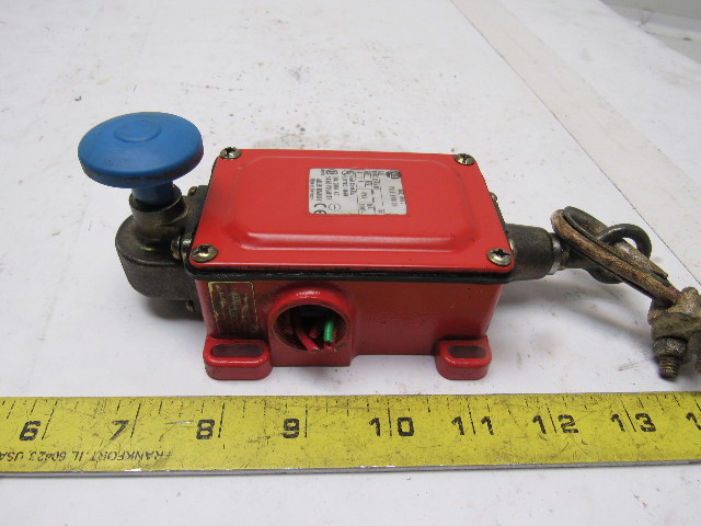 Allen Bradley 802C-J57M6B Ser A Rev A 10A 300V Pull Switch Safety Cable ...