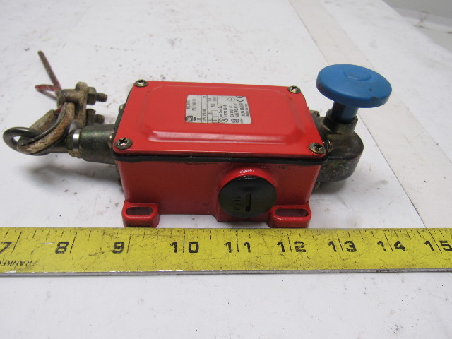 Allen Bradley 802C-J57M6B Ser A Rev A 10A 300V Pull Switch Safety Cable ...