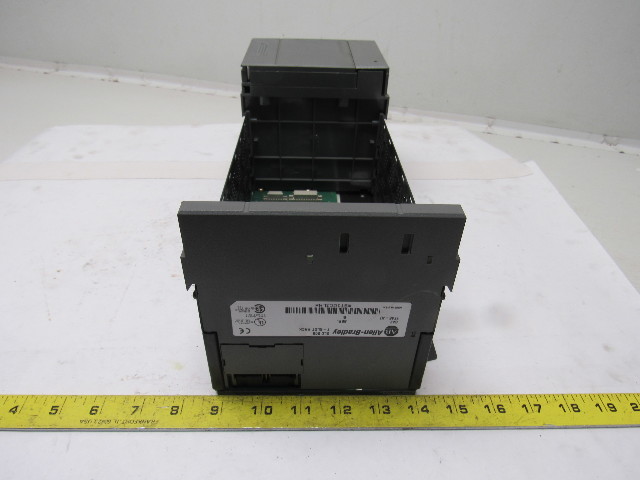 Allen Bradley 1746-P4 Ser A SLC500 Power Supply W/7 Slot Rack Chassis ...