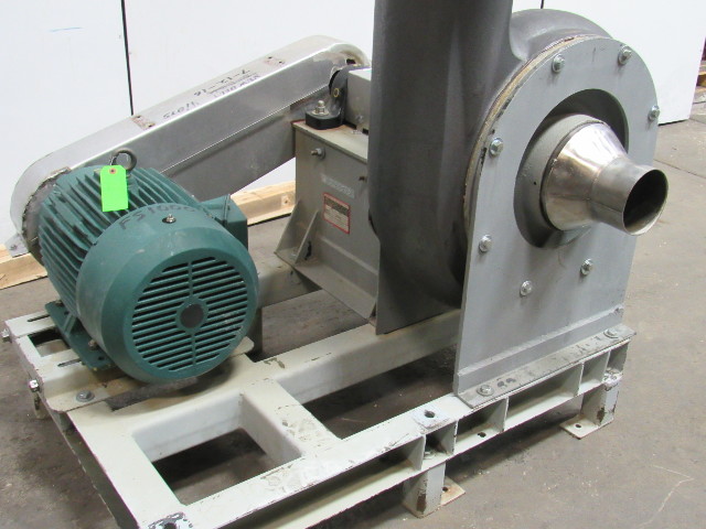 American Blower Type OMH 15Hp Size 4 Ser 86 Material Mover Centrifugal ...