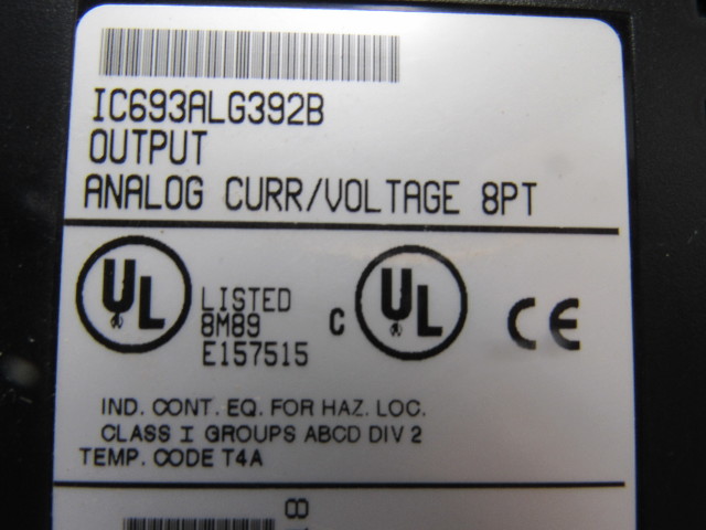 GE Fanuc IC693ALG392B High Density Analog Current Voltage Output 8PT ...