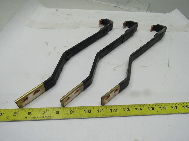 480V Panel Distribution Copper J Standoff Bus Bar 16" Offset Lot Of 3 ...
