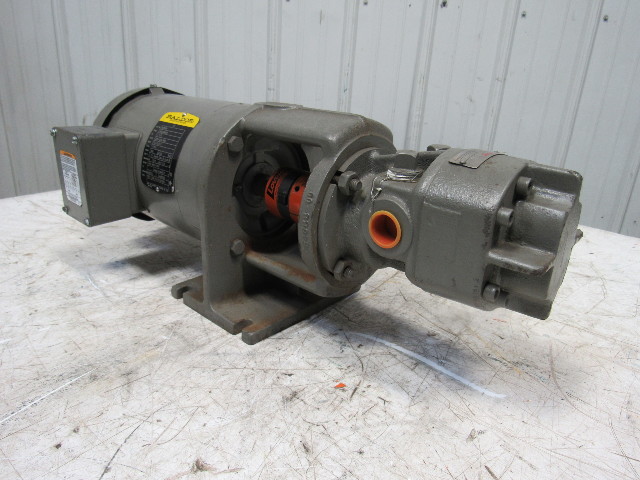 Flowserve /Baldor 2GAFMODO 1-1/2Hp Hydraulic Gear Pump Assembly 208-230 ...