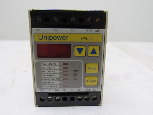Unipower HPL110 Digital Power Monitor 3 X 460V | Bullseye Industrial Sales