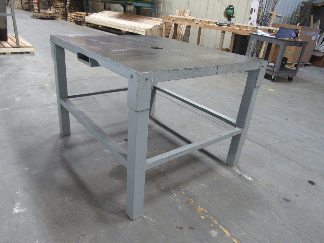 Webbed Cast Iron Machine Top Welding Layout Work Table Bench 49"x41-3/4 ...