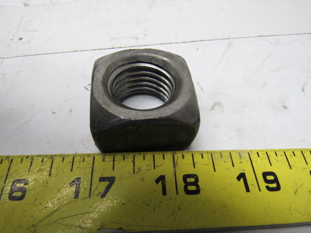 7/8"-9 Steel Square Nut Right Hand Coarse Thread Lot of 44 | Bullseye ...