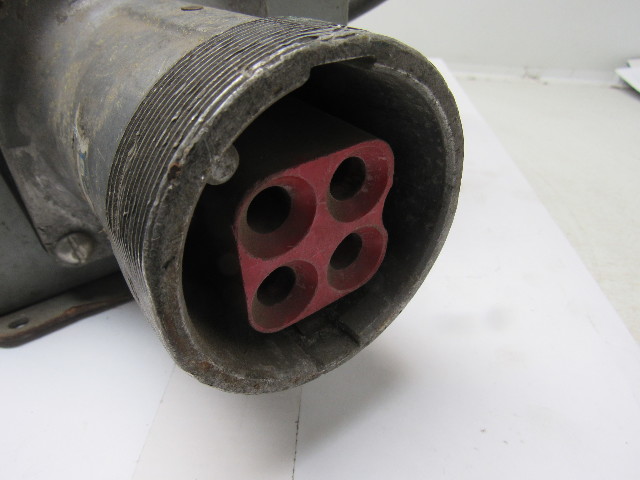 Crouse-Hinds AP J10487 M3 100A 250VDC 500VAC 4 Pole Grounded Plug ...