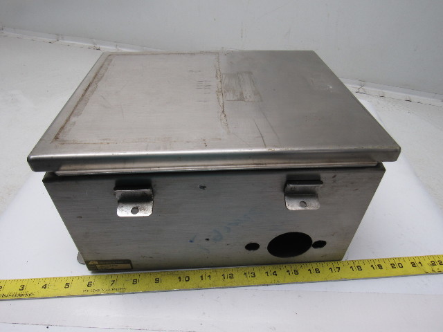Hoffman A-12106CHNFSS 12x10x6" Stainless Steel Electrical Enclosure ...