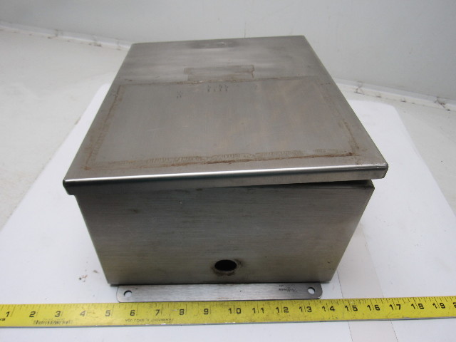 Hoffman A-12106CHNFSS 12x10x6" Stainless Steel Electrical Enclosure ...