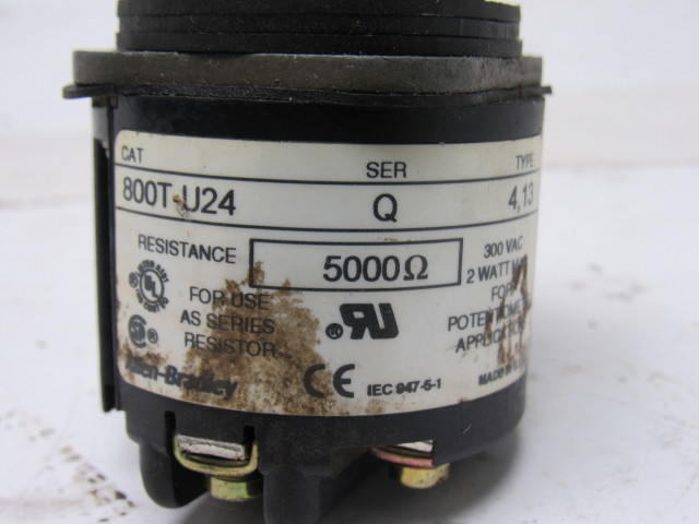 A-B Allen Bradley 800T­U24 30.5mm Potentiometer 5000 Ohms Resistive ...